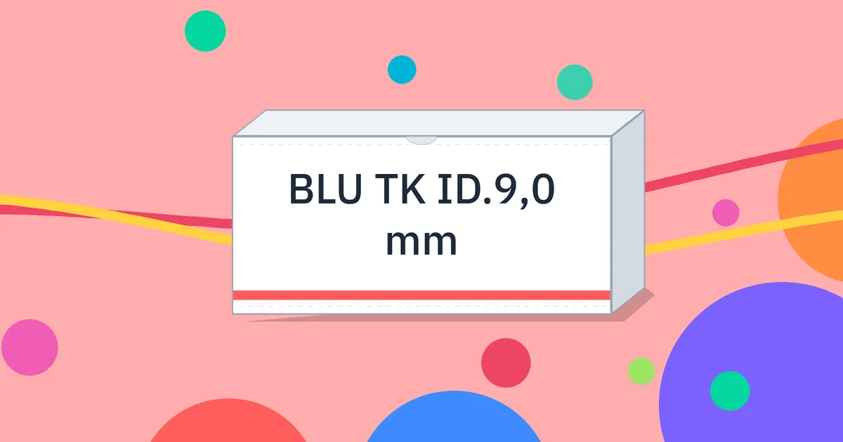 Symbolbild: Packung mit der Aufschrift BLU TK ID.9,0 mm (PZN 09178952) – Verfügbarkeit und Bezug in Apotheken in Frankfurt am Main