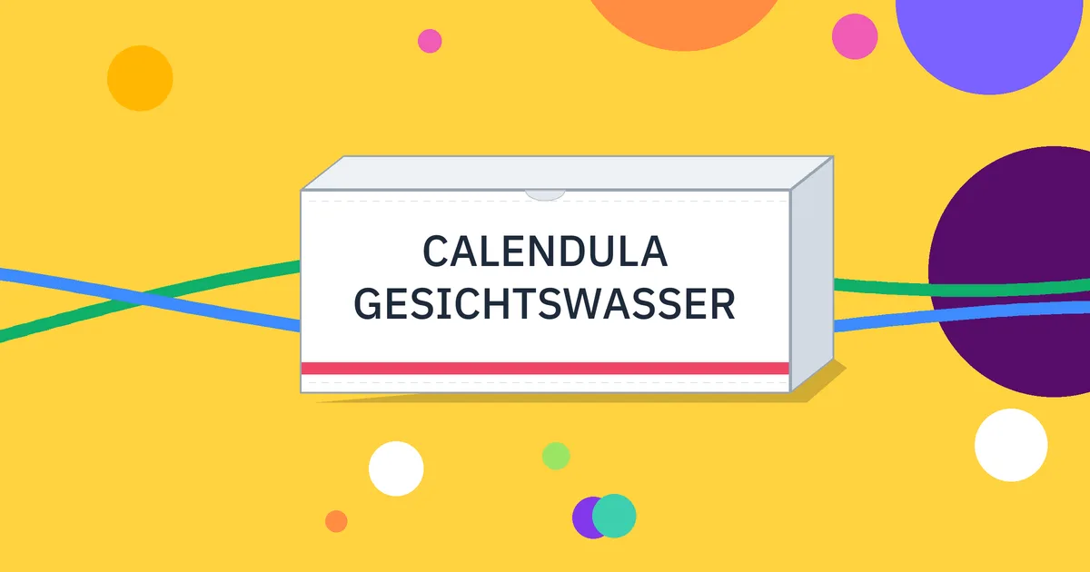 Symbolbild: Packung mit der Aufschrift CALENDULA GESICHTSWASSER (PZN 08613392) – Verfügbarkeit und Bezug in Apotheken in Frankfurt am Main