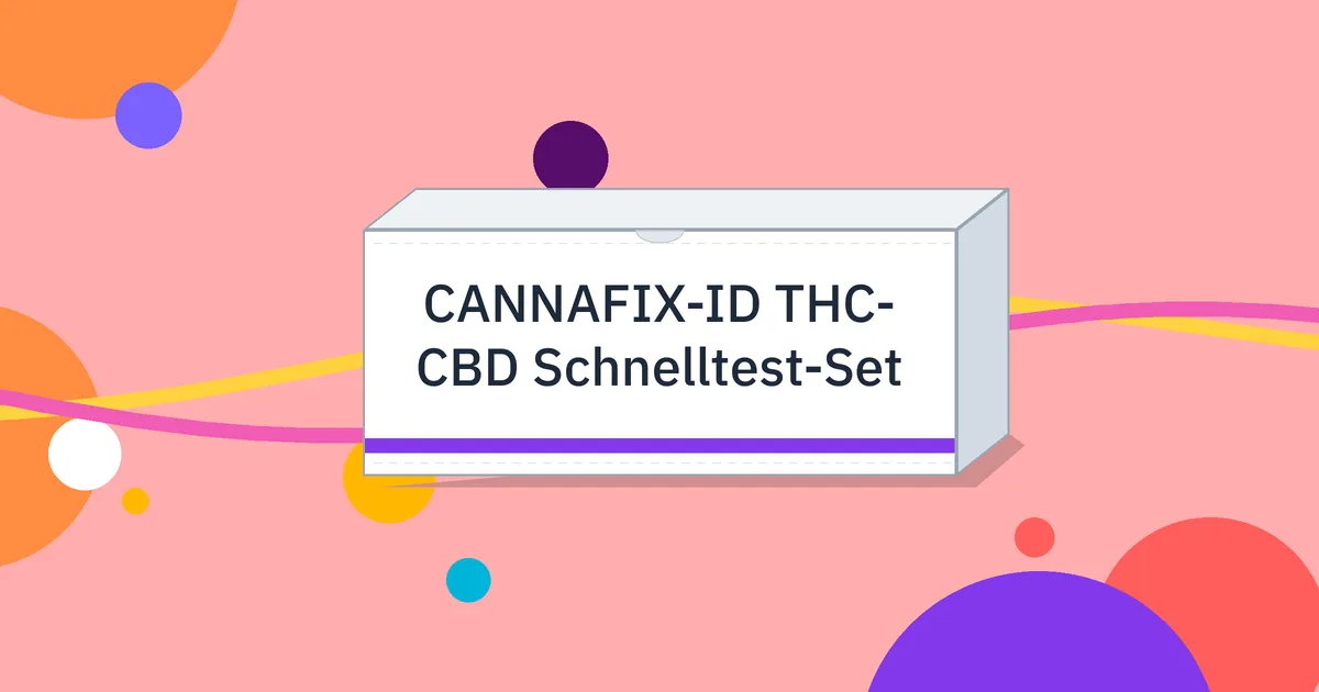 Symbolbild: Packung mit der Aufschrift CANNAFIX-ID THC-CBD Schnelltest-Set (PZN 17306217) – Verfügbarkeit und Bezug in Apotheken in Frankfurt am Main