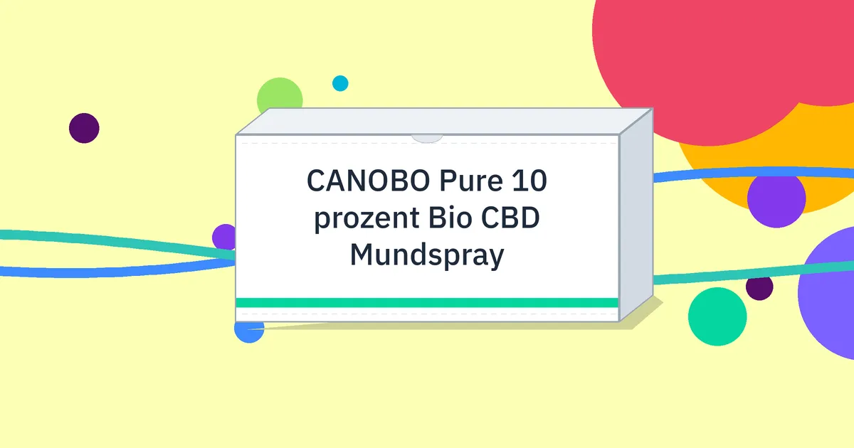 Symbolbild: Packung mit der Aufschrift CANOBO Pure 10 prozent Bio CBD Mundspray (PZN 17261087) – Verfügbarkeit und Bezug in Apotheken in Frankfurt am Main