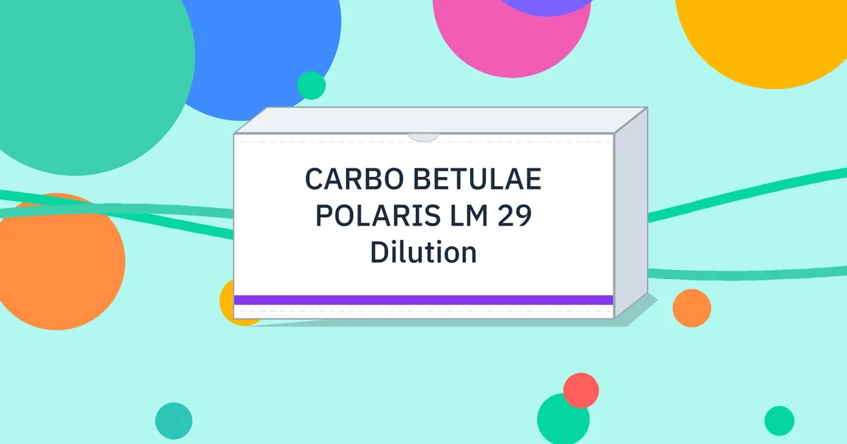 Symbolbild: Packung mit der Aufschrift CARBO BETULAE POLARIS LM 29 Dilution (PZN 13764420) – Verfügbarkeit und Bezug in Apotheken in Frankfurt am Main