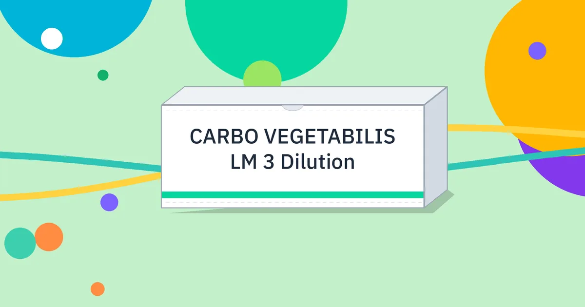 Symbolbild: Packung mit der Aufschrift CARBO VEGETABILIS LM 3 Dilution (PZN 12809391) – Verfügbarkeit und Bezug in Apotheken in Frankfurt am Main