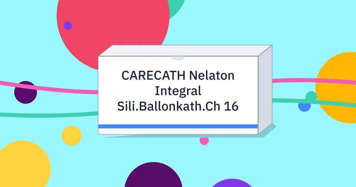 Symbolbild: Packung mit der Aufschrift CARECATH Nelaton Integral Sili.Ballonkath.Ch 16 (PZN 10198055) – Verfügbarkeit und Bezug in Apotheken in Frankfurt am Main