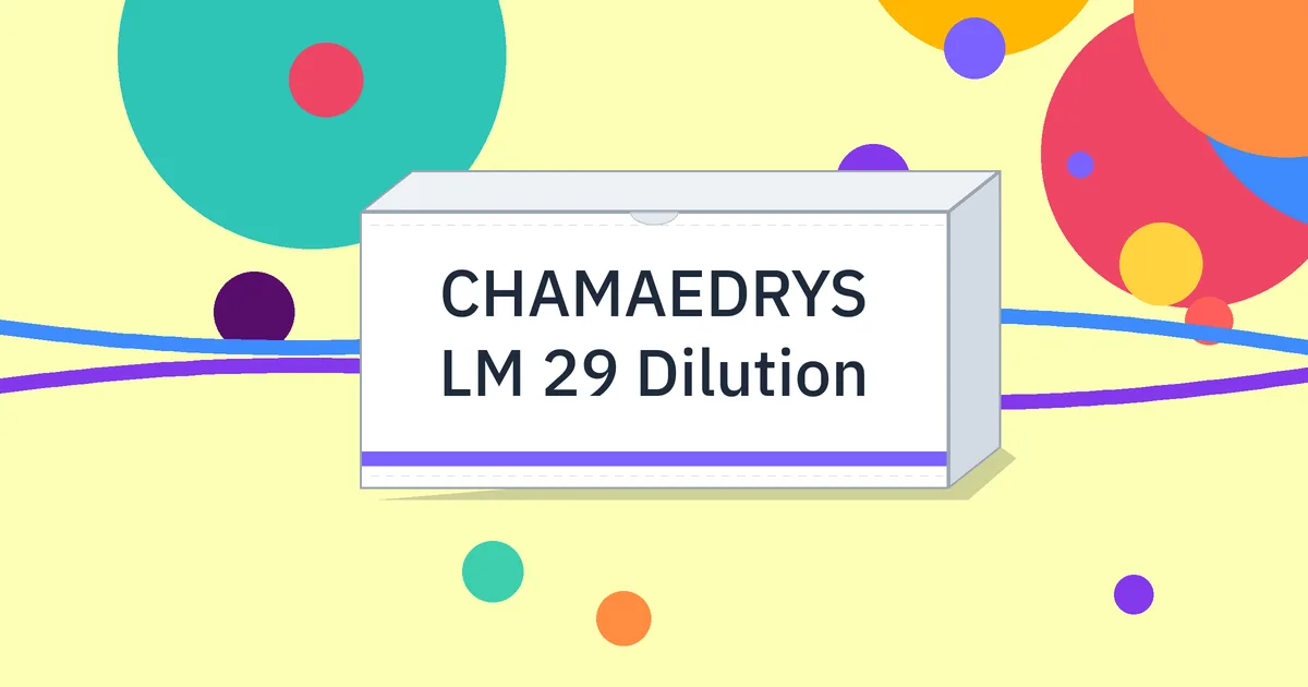 Symbolbild: Packung mit der Aufschrift CHAMAEDRYS LM 29 Dilution (PZN 13438703) – Verfügbarkeit und Bezug in Apotheken in Frankfurt am Main