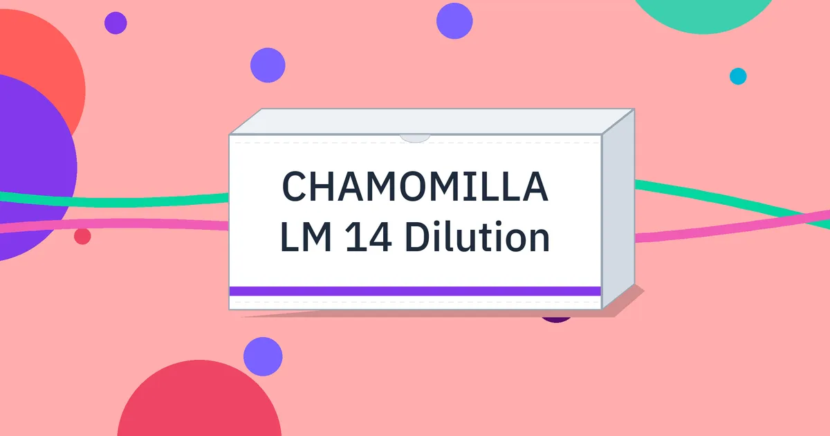 Symbolbild: Packung mit der Aufschrift CHAMOMILLA LM 14 Dilution (PZN 12812542) – Verfügbarkeit und Bezug in Apotheken in Frankfurt am Main