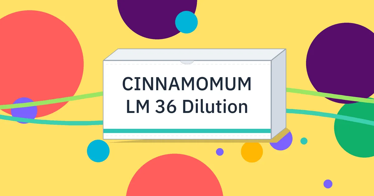 Symbolbild: Packung mit der Aufschrift CINNAMOMUM LM 36 Dilution (PZN 12821067) – Verfügbarkeit und Bezug in Apotheken in Frankfurt am Main