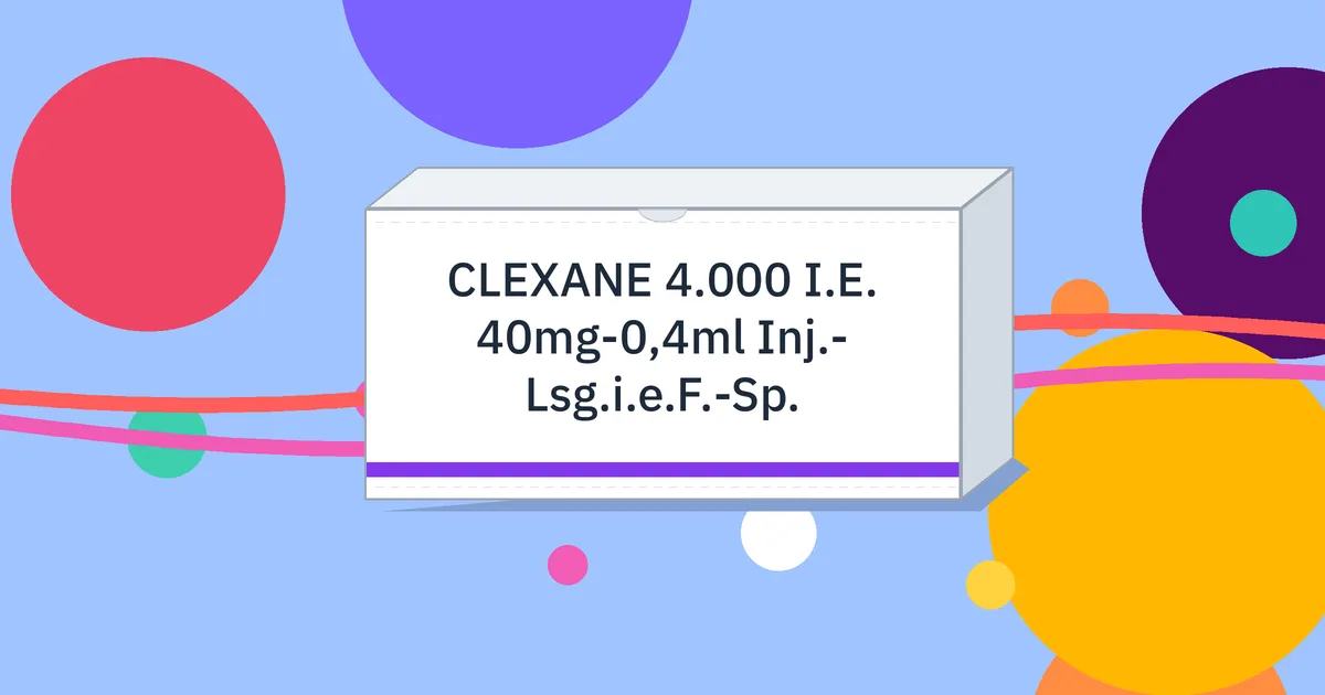 Symbolbild: Packung mit der Aufschrift CLEXANE 4.000 I.E. 40mg-0,4ml Inj.-Lsg.i.e.F.-Sp. (PZN 00264199) – Verfügbarkeit und Bezug in Apotheken in Frankfurt am Main