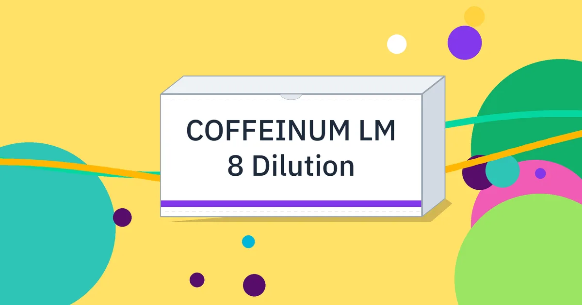 Symbolbild: Packung mit der Aufschrift COFFEINUM LM 8 Dilution (PZN 12831717) – Verfügbarkeit und Bezug in Apotheken in Frankfurt am Main