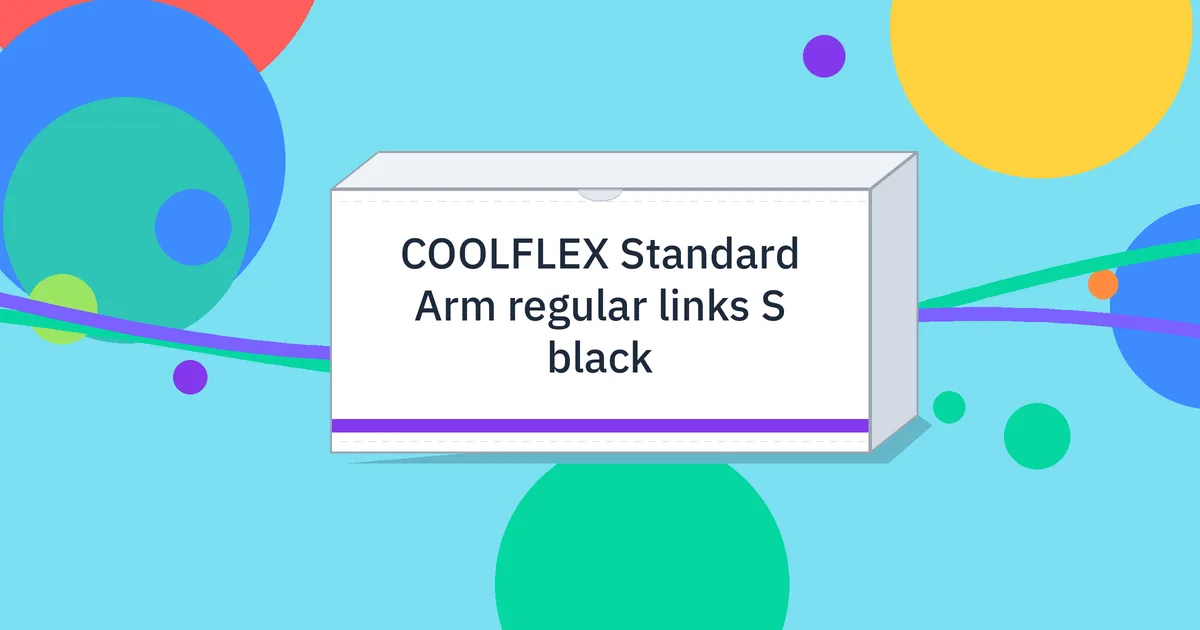 Symbolbild: Packung mit der Aufschrift COOLFLEX Standard Arm regular links S black (PZN 20382624) – Verfügbarkeit und Bezug in Apotheken in Frankfurt am Main