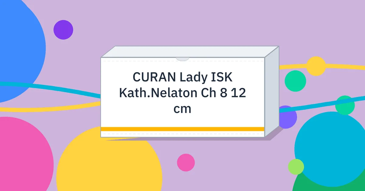 Symbolbild: Packung mit der Aufschrift CURAN Lady ISK Kath.Nelaton Ch 8 12 cm (PZN 19341962) – Verfügbarkeit und Bezug in Apotheken in Frankfurt am Main