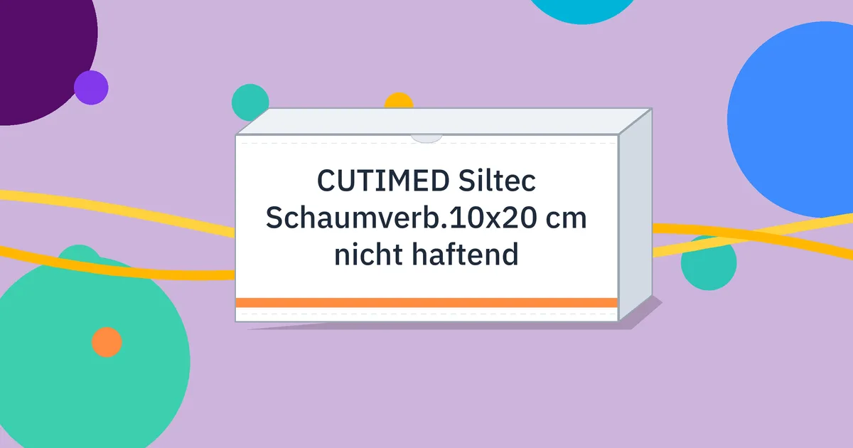 Symbolbild: Packung mit der Aufschrift CUTIMED Siltec Schaumverb.10x20 cm nicht haftend (PZN 11277756) – Verfügbarkeit und Bezug in Apotheken in Frankfurt am Main