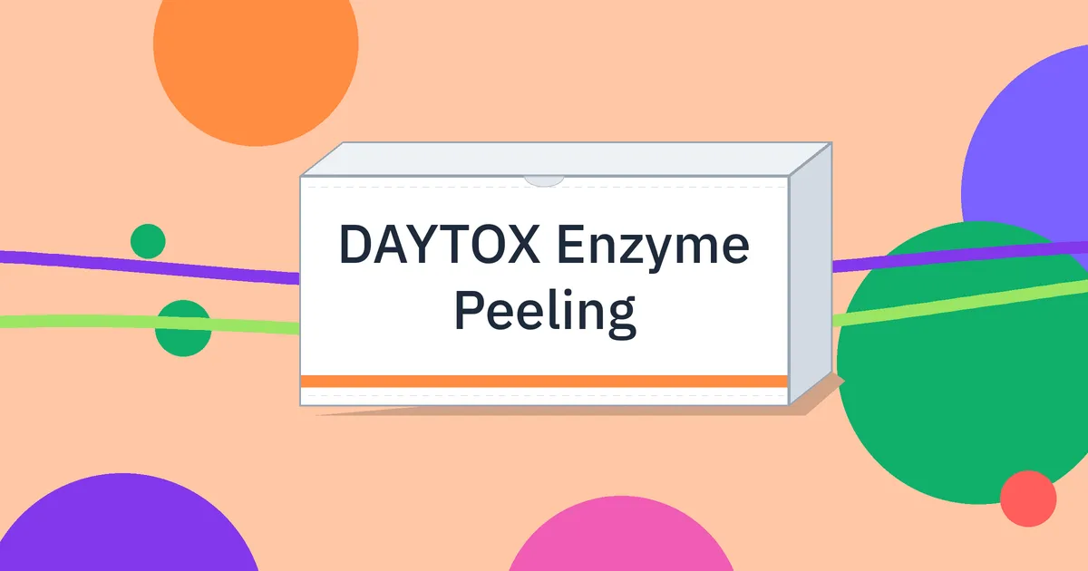 Symbolbild: Packung mit der Aufschrift DAYTOX Enzyme Peeling (PZN 16780655) – Verfügbarkeit und Bezug in Apotheken in Frankfurt am Main