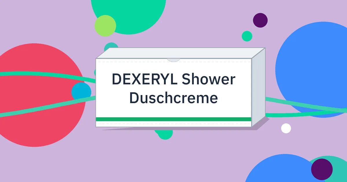 Symbolbild: Packung mit der Aufschrift DEXERYL Shower Duschcreme (PZN 16021056) – Verfügbarkeit und Bezug in Apotheken in Frankfurt am Main