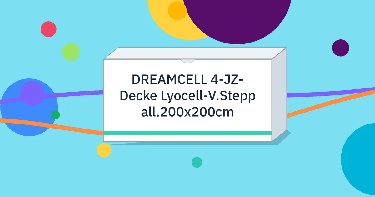 Symbolbild: Packung mit der Aufschrift DREAMCELL 4-JZ-Decke Lyocell-V.Stepp all.200x200cm (PZN 16895022) – Verfügbarkeit und Bezug in Apotheken in Frankfurt am Main