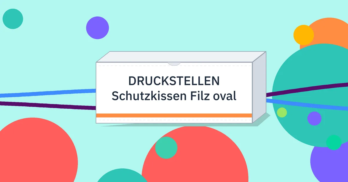 Symbolbild: Packung mit der Aufschrift DRUCKSTELLEN Schutzkissen Filz oval (PZN 11025262) – Verfügbarkeit und Bezug in Apotheken in Frankfurt am Main
