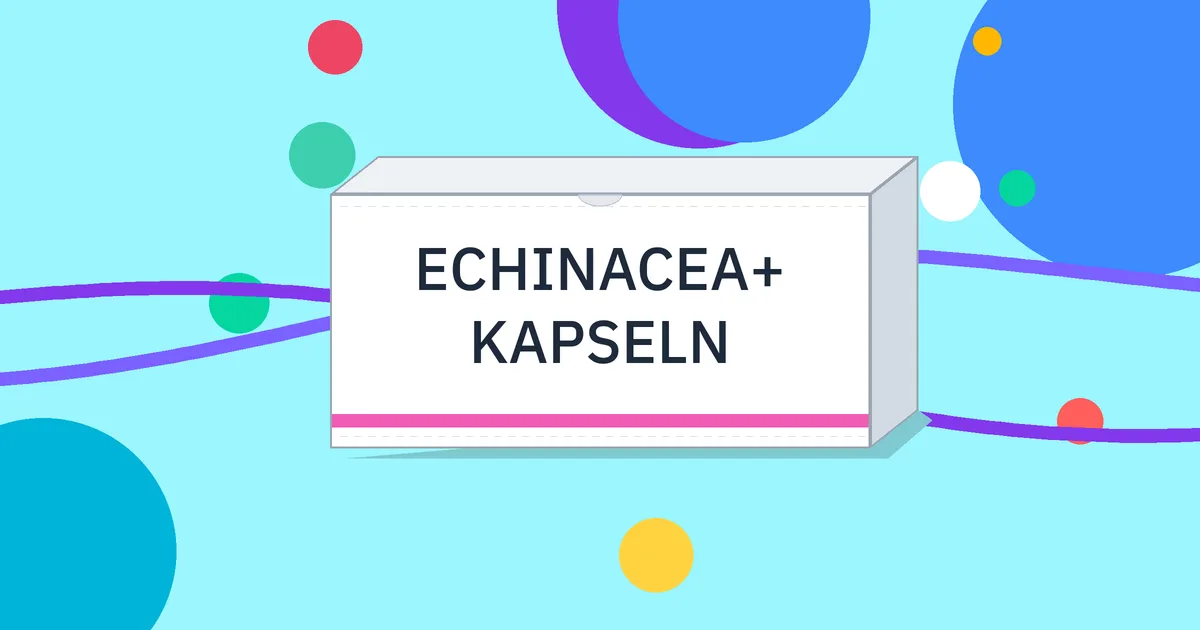 Symbolbild: Packung mit der Aufschrift ECHINACEA+ KAPSELN (PZN 18300866) – Verfügbarkeit und Bezug in Apotheken in Frankfurt am Main
