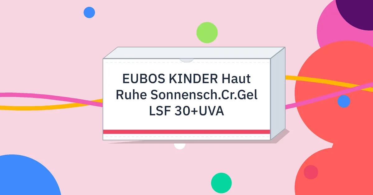 Symbolbild: Packung mit der Aufschrift EUBOS KINDER Haut Ruhe Sonnensch.Cr.Gel LSF 30+UVA (PZN 10395821) – Verfügbarkeit und Bezug in Apotheken in Frankfurt am Main