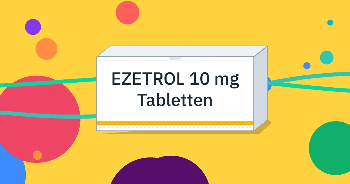 Symbolbild: Packung mit der Aufschrift EZETROL 10 mg Tabletten (PZN 03209545) – Verfügbarkeit und Bezug in Apotheken in Frankfurt am Main