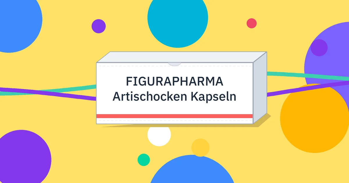 Symbolbild: Packung mit der Aufschrift FIGURAPHARMA Artischocken Kapseln (PZN 18733772) – Verfügbarkeit und Bezug in Apotheken in Frankfurt am Main