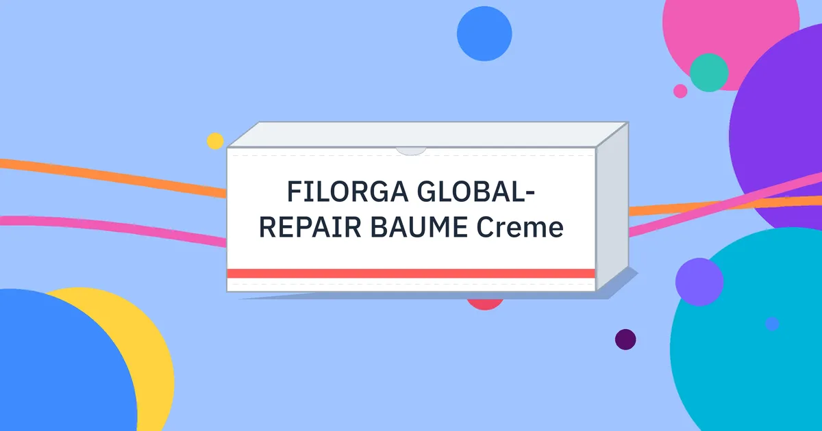 Symbolbild: Packung mit der Aufschrift FILORGA GLOBAL-REPAIR BAUME Creme (PZN 18898970) – Verfügbarkeit und Bezug in Apotheken in Frankfurt am Main