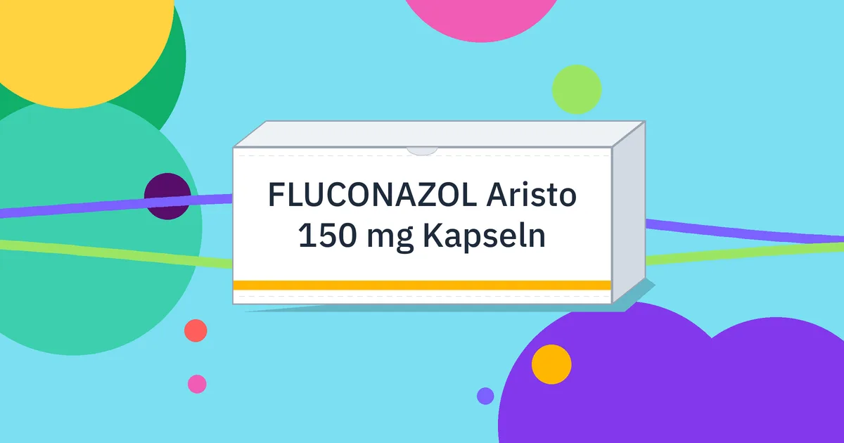 Symbolbild: Packung mit der Aufschrift FLUCONAZOL Aristo 150 mg Kapseln (PZN 07060873) – Verfügbarkeit und Bezug in Apotheken in Frankfurt am Main