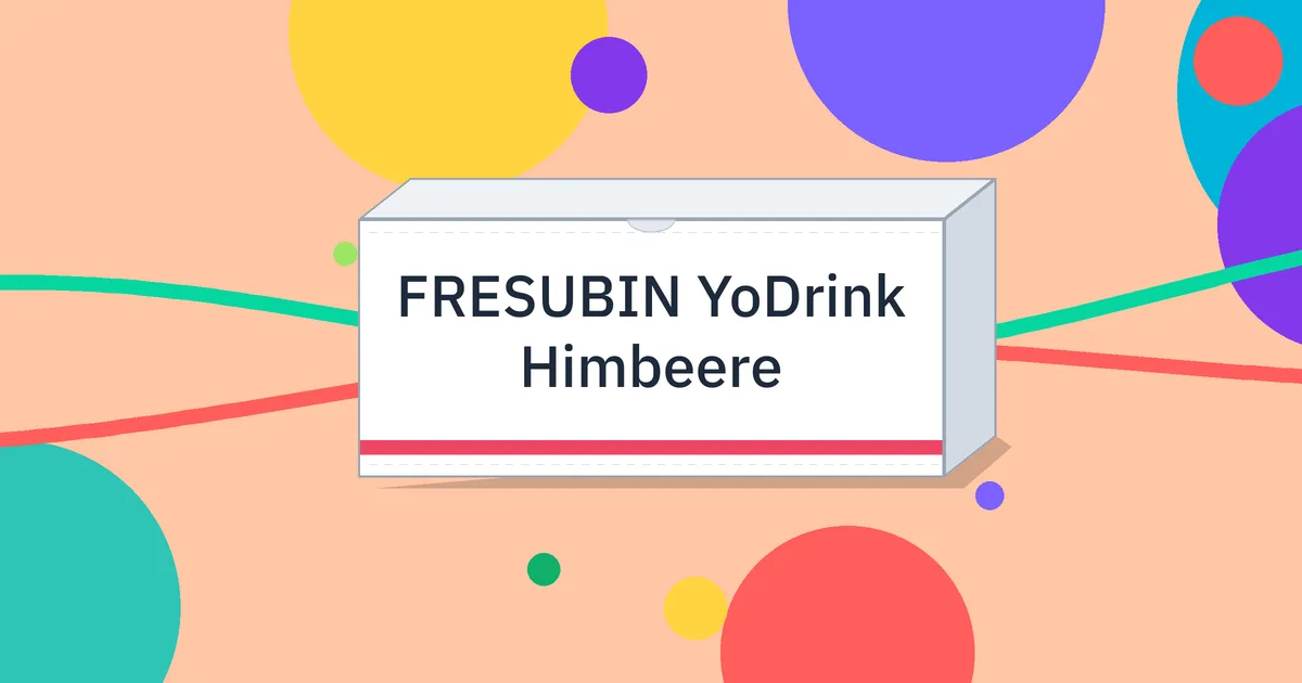 Symbolbild: Packung mit der Aufschrift FRESUBIN YoDrink Himbeere (PZN 13703217) – Verfügbarkeit und Bezug in Apotheken in Frankfurt am Main