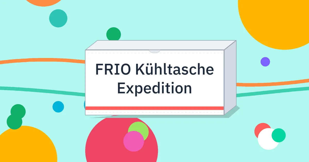 Symbolbild: Packung mit der Aufschrift FRIO Kühltasche Expedition (PZN 01352468) – Verfügbarkeit und Bezug in Apotheken in Frankfurt am Main