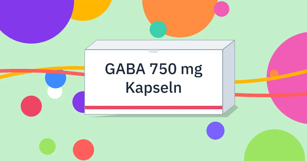Symbolbild: Packung mit der Aufschrift GABA 750 mg Kapseln (PZN 20909474) – Verfügbarkeit und Bezug in Apotheken in Frankfurt am Main