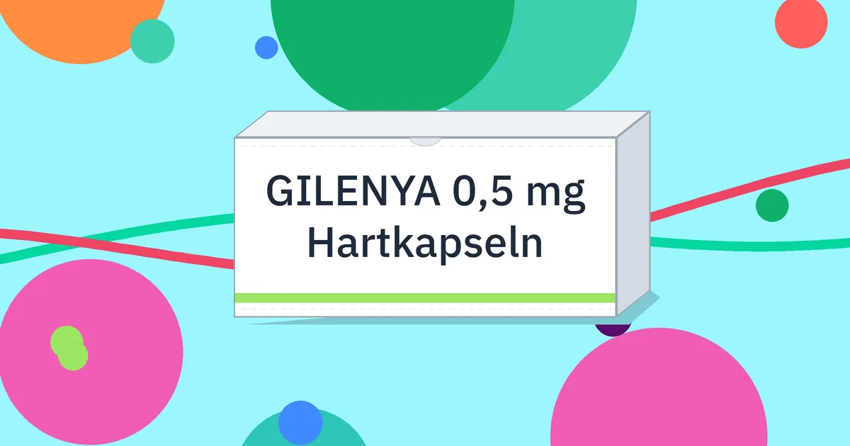 Symbolbild: Packung mit der Aufschrift GILENYA 0,5 mg Hartkapseln (PZN 18847234) – Verfügbarkeit und Bezug in Apotheken in Frankfurt am Main