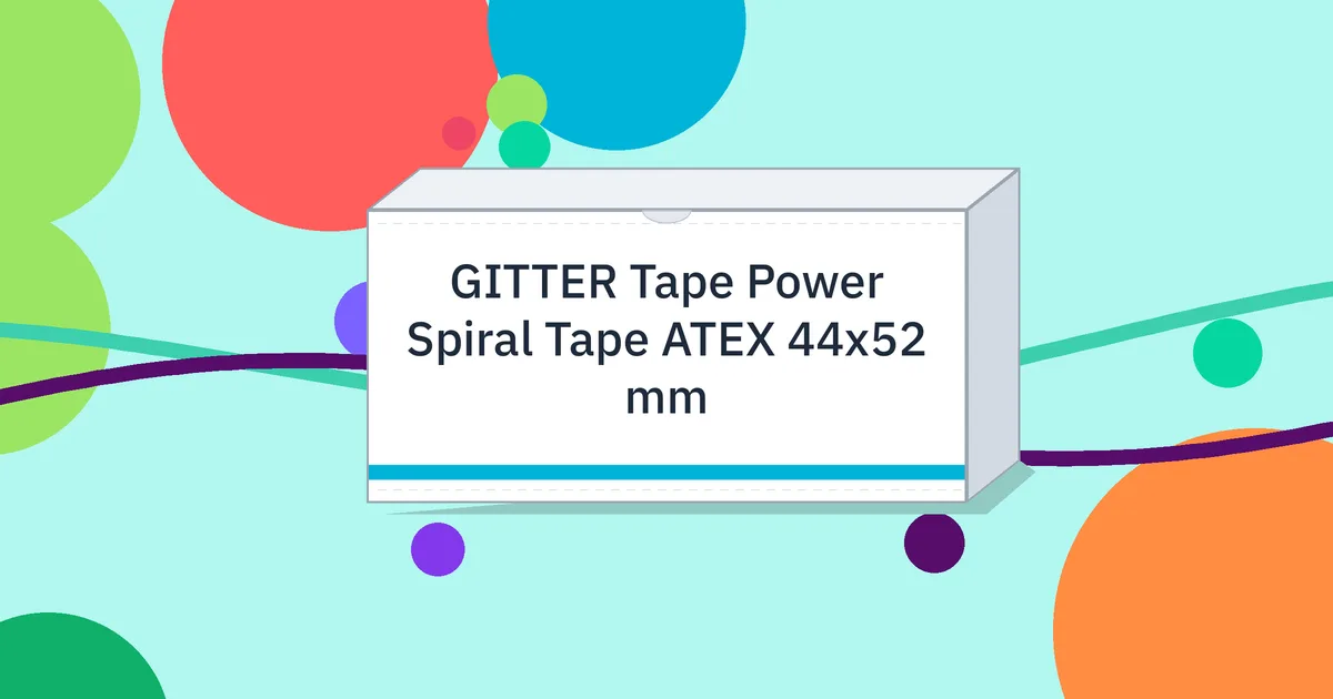 Symbolbild: Packung mit der Aufschrift GITTER Tape Power Spiral Tape ATEX 44x52 mm (PZN 06937340) – Verfügbarkeit und Bezug in Apotheken in Frankfurt am Main