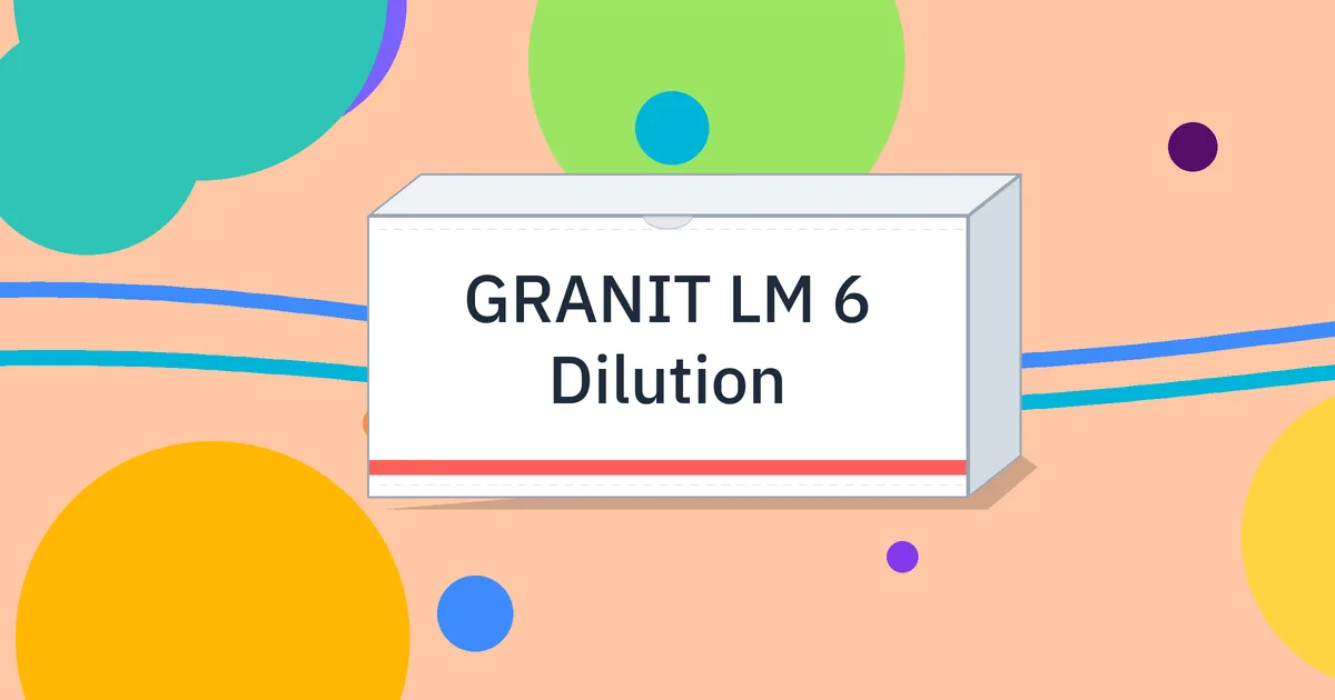 Symbolbild: Packung mit der Aufschrift GRANIT LM 6 Dilution (PZN 12881218) – Verfügbarkeit und Bezug in Apotheken in Frankfurt am Main