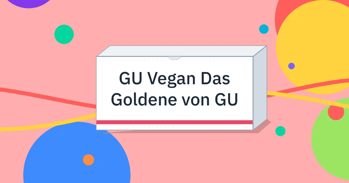 Symbolbild: Packung mit der Aufschrift GU Vegan Das Goldene von GU (PZN 16904324) – Verfügbarkeit und Bezug in Apotheken in Frankfurt am Main