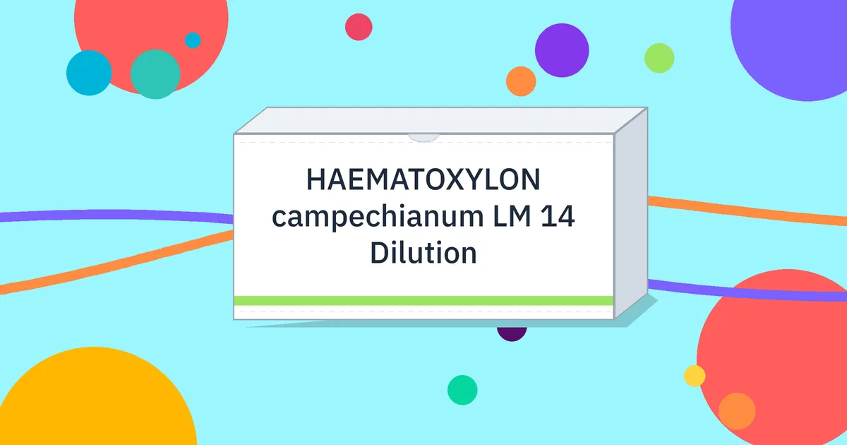 Symbolbild: Packung mit der Aufschrift HAEMATOXYLON campechianum LM 14 Dilution (PZN 13549331) – Verfügbarkeit und Bezug in Apotheken in Frankfurt am Main