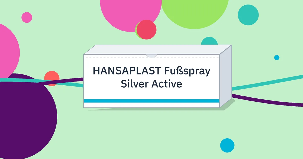 Symbolbild: Packung mit der Aufschrift HANSAPLAST Fußspray Silver Active (PZN 03383125) – Verfügbarkeit und Bezug in Apotheken in Frankfurt am Main