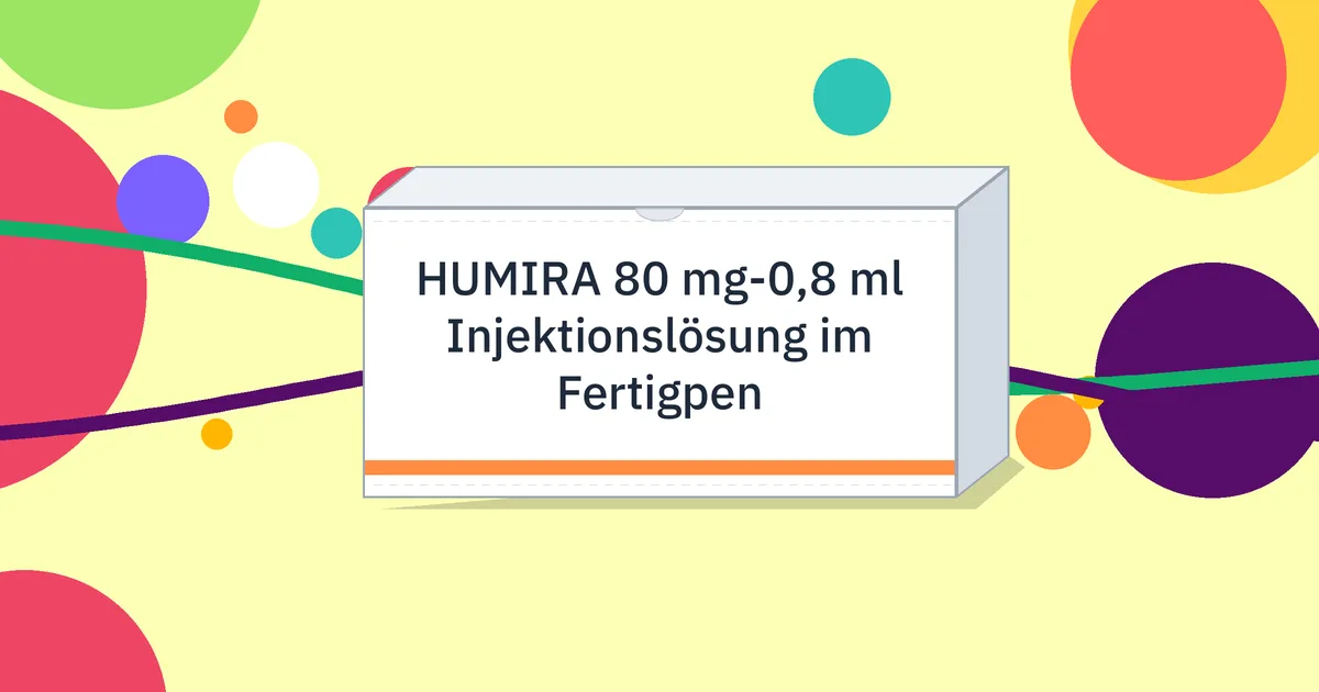 Symbolbild: Packung mit der Aufschrift HUMIRA 80 mg-0,8 ml Injektionslösung im Fertigpen (PZN 16868516) – Verfügbarkeit und Bezug in Apotheken in Frankfurt am Main