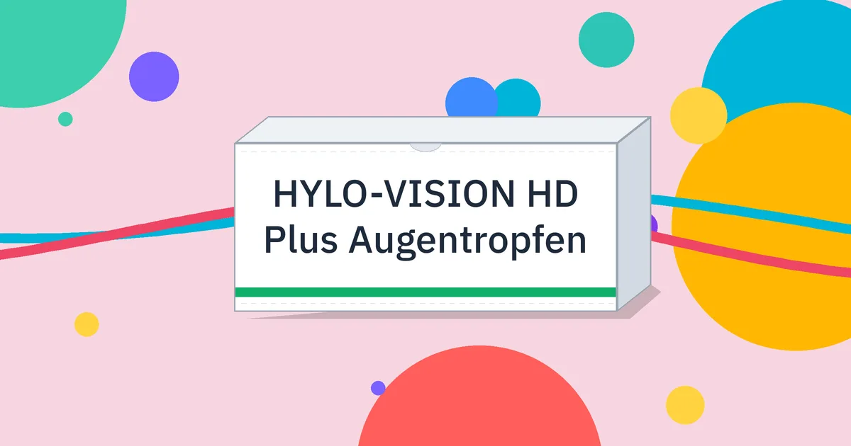 Symbolbild: Packung mit der Aufschrift HYLO-VISION HD Plus Augentropfen (PZN 00660469) – Verfügbarkeit und Bezug in Apotheken in Frankfurt am Main