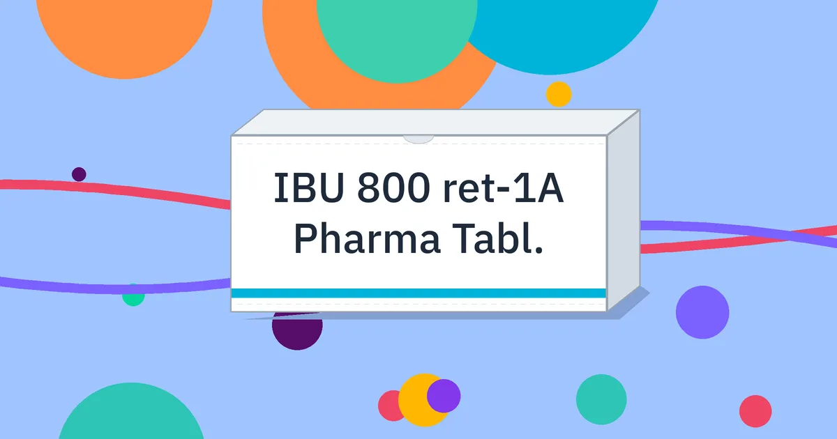 Symbolbild: Packung mit der Aufschrift IBU 800 ret-1A Pharma Tabl. (PZN 00612200) – Verfügbarkeit und Bezug in Apotheken in Frankfurt am Main