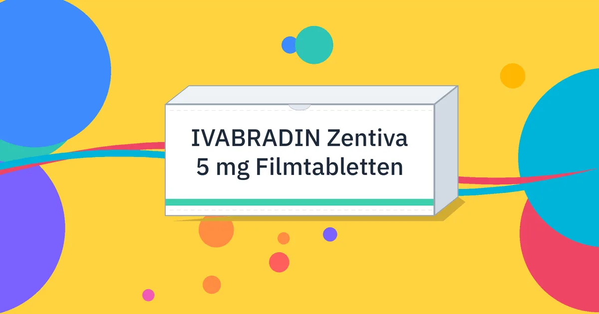 Symbolbild: Packung mit der Aufschrift IVABRADIN Zentiva 5 mg Filmtabletten (PZN 13819115) – Verfügbarkeit und Bezug in Apotheken in Frankfurt am Main