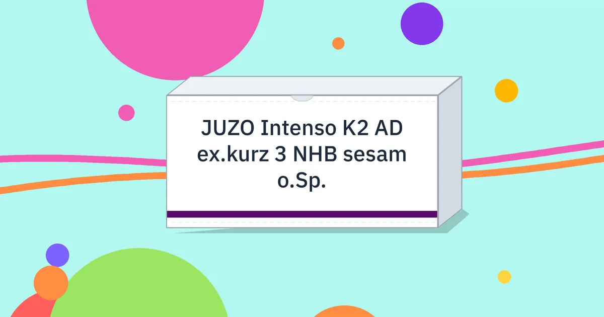 Symbolbild: Packung mit der Aufschrift JUZO Intenso K2 AD ex.kurz 3 NHB sesam o.Sp. (PZN 18622104) – Verfügbarkeit und Bezug in Apotheken in Frankfurt am Main