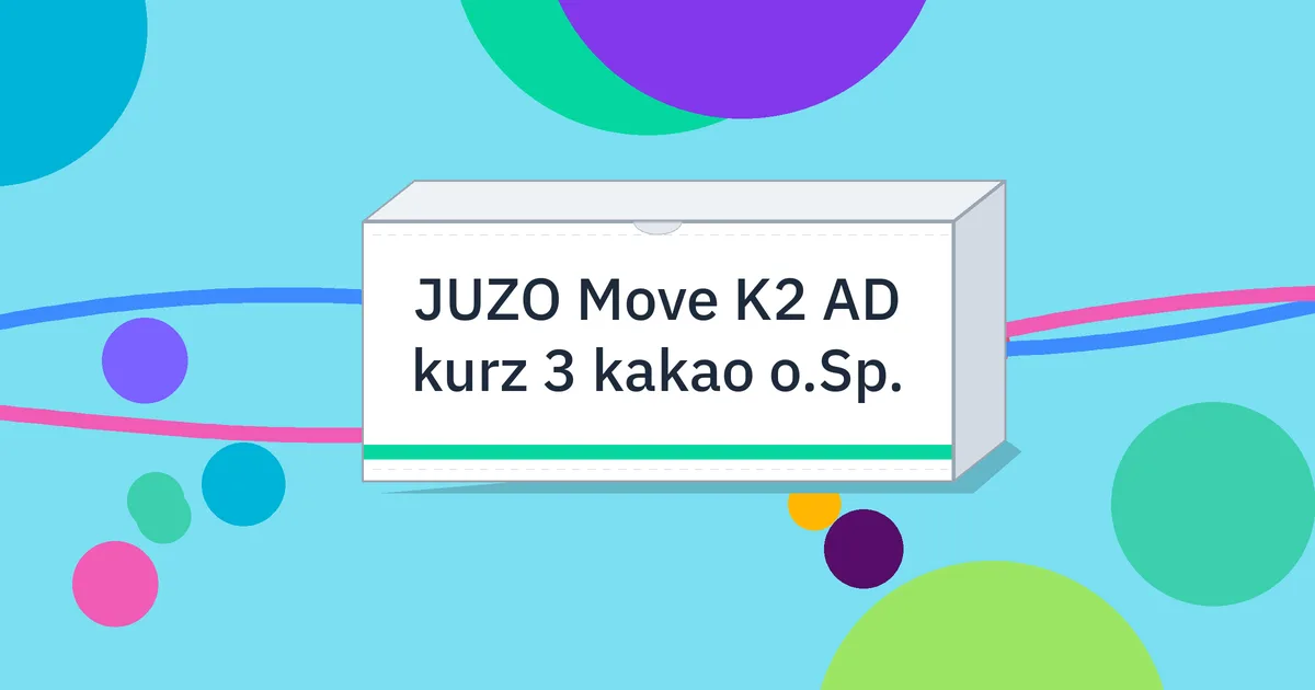 Symbolbild: Packung mit der Aufschrift JUZO Move K2 AD kurz 3 kakao o.Sp. (PZN 18540984) – Verfügbarkeit und Bezug in Apotheken in Frankfurt am Main