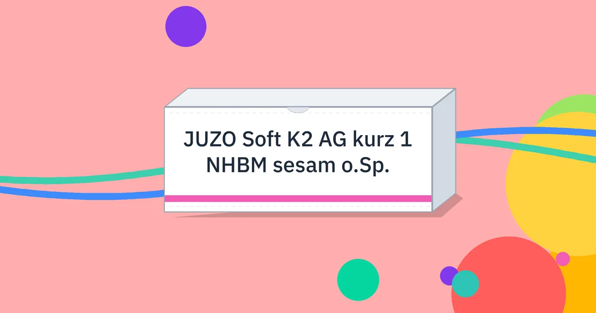 Symbolbild: Packung mit der Aufschrift JUZO Soft K2 AG kurz 1 NHBM sesam o.Sp. (PZN 14998019) – Verfügbarkeit und Bezug in Apotheken in Frankfurt am Main