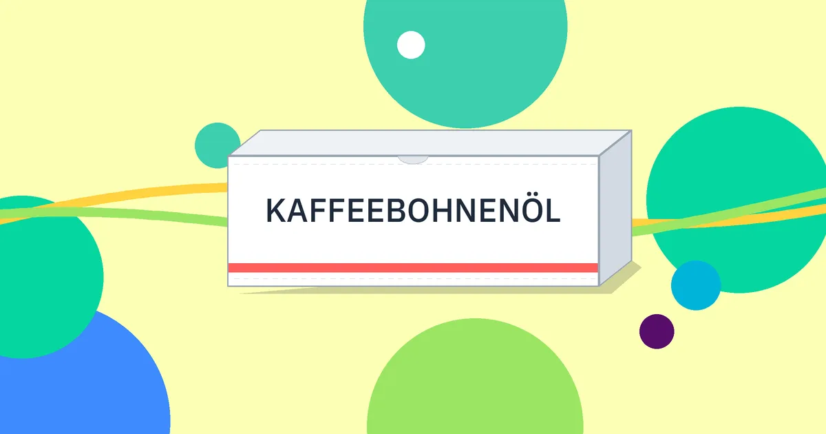 Symbolbild: Packung mit der Aufschrift KAFFEEBOHNENÖL (PZN 19778050) – Verfügbarkeit und Bezug in Apotheken in Frankfurt am Main