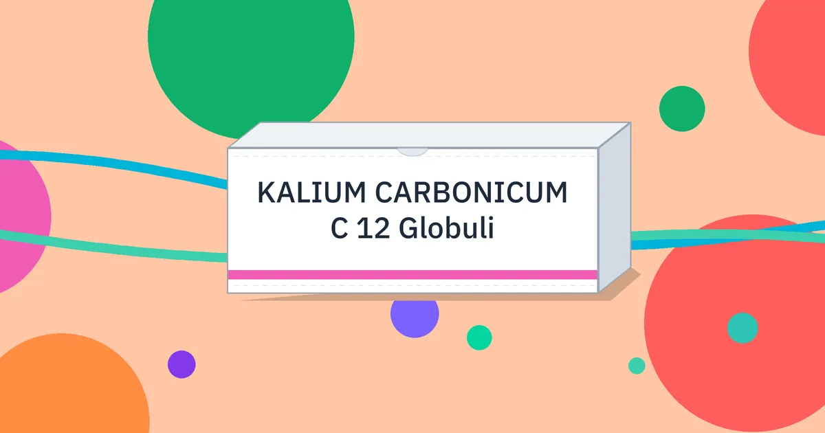 Symbolbild: Packung mit der Aufschrift KALIUM CARBONICUM C 12 Globuli (PZN 07171041) – Verfügbarkeit und Bezug in Apotheken in Frankfurt am Main