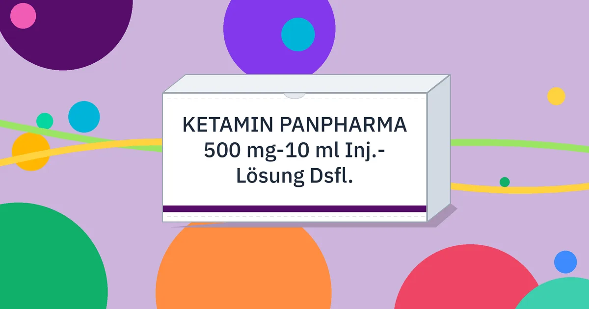 Symbolbild: Packung mit der Aufschrift KETAMIN PANPHARMA 500 mg-10 ml Inj.-Lösung Dsfl. (PZN 16200161) – Verfügbarkeit und Bezug in Apotheken in Frankfurt am Main