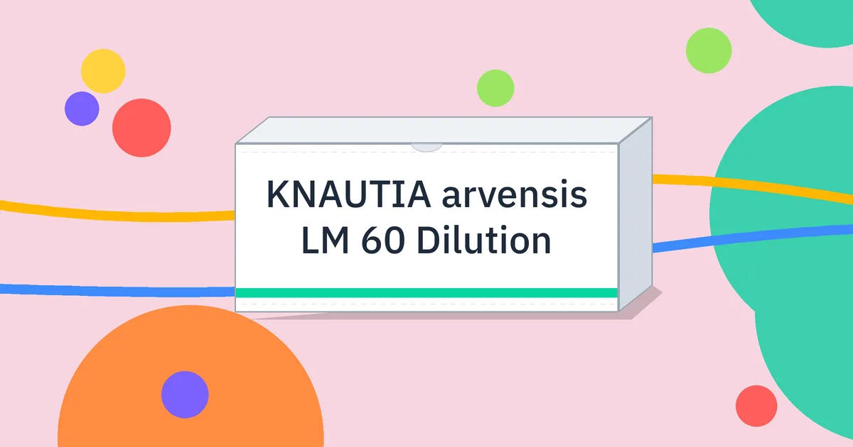 Symbolbild: Packung mit der Aufschrift KNAUTIA arvensis LM 60 Dilution (PZN 13519235) – Verfügbarkeit und Bezug in Apotheken in Frankfurt am Main