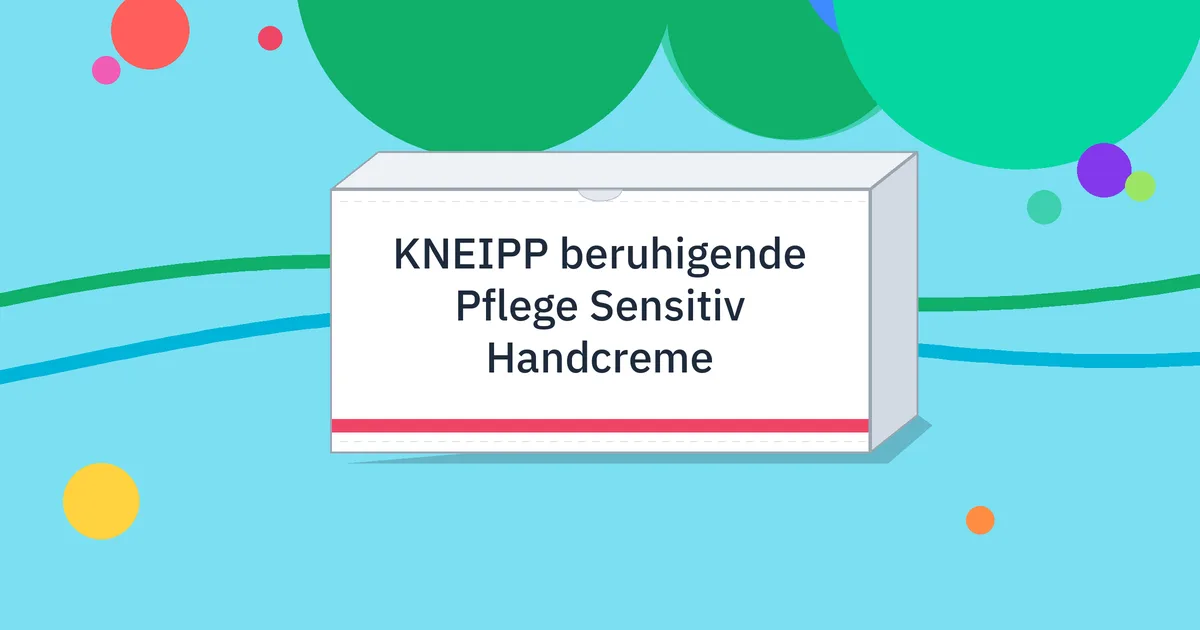 Symbolbild: Packung mit der Aufschrift KNEIPP beruhigende Pflege Sensitiv Handcreme (PZN 18760875) – Verfügbarkeit und Bezug in Apotheken in Frankfurt am Main