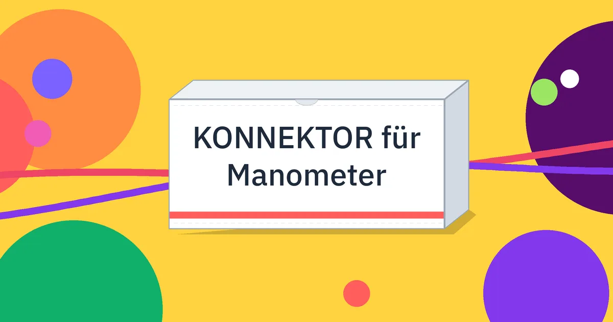 Symbolbild: Packung mit der Aufschrift KONNEKTOR für Manometer (PZN 04481930) – Verfügbarkeit und Bezug in Apotheken in Frankfurt am Main