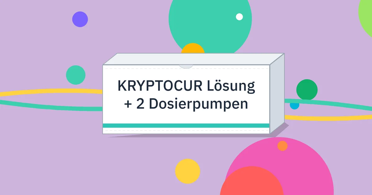 Symbolbild: Packung mit der Aufschrift KRYPTOCUR Lösung + 2 Dosierpumpen (PZN 03127416) – Verfügbarkeit und Bezug in Apotheken in Frankfurt am Main