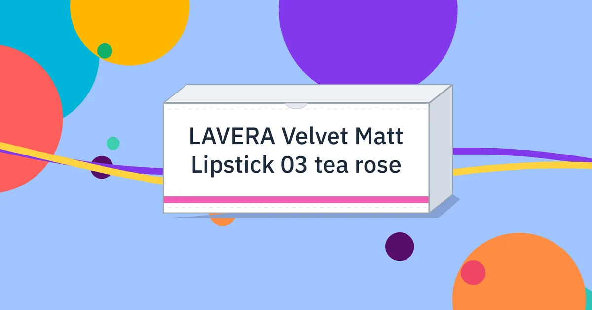 Symbolbild: Packung mit der Aufschrift LAVERA Velvet Matt Lipstick 03 tea rose (PZN 16929347) – Verfügbarkeit und Bezug in Apotheken in Frankfurt am Main