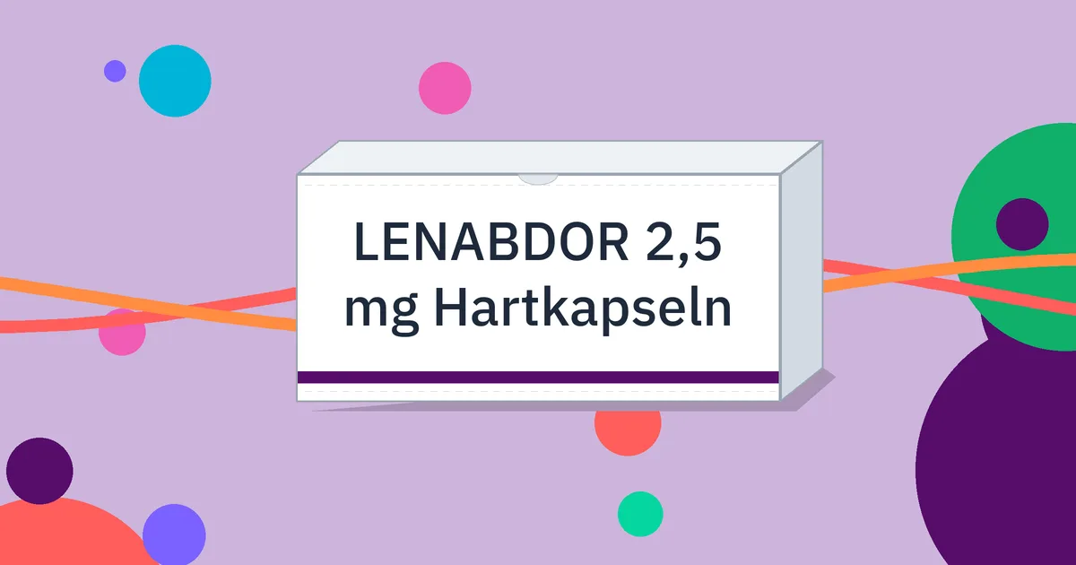 Symbolbild: Packung mit der Aufschrift LENABDOR 2,5 mg Hartkapseln (PZN 17934215) – Verfügbarkeit und Bezug in Apotheken in Frankfurt am Main